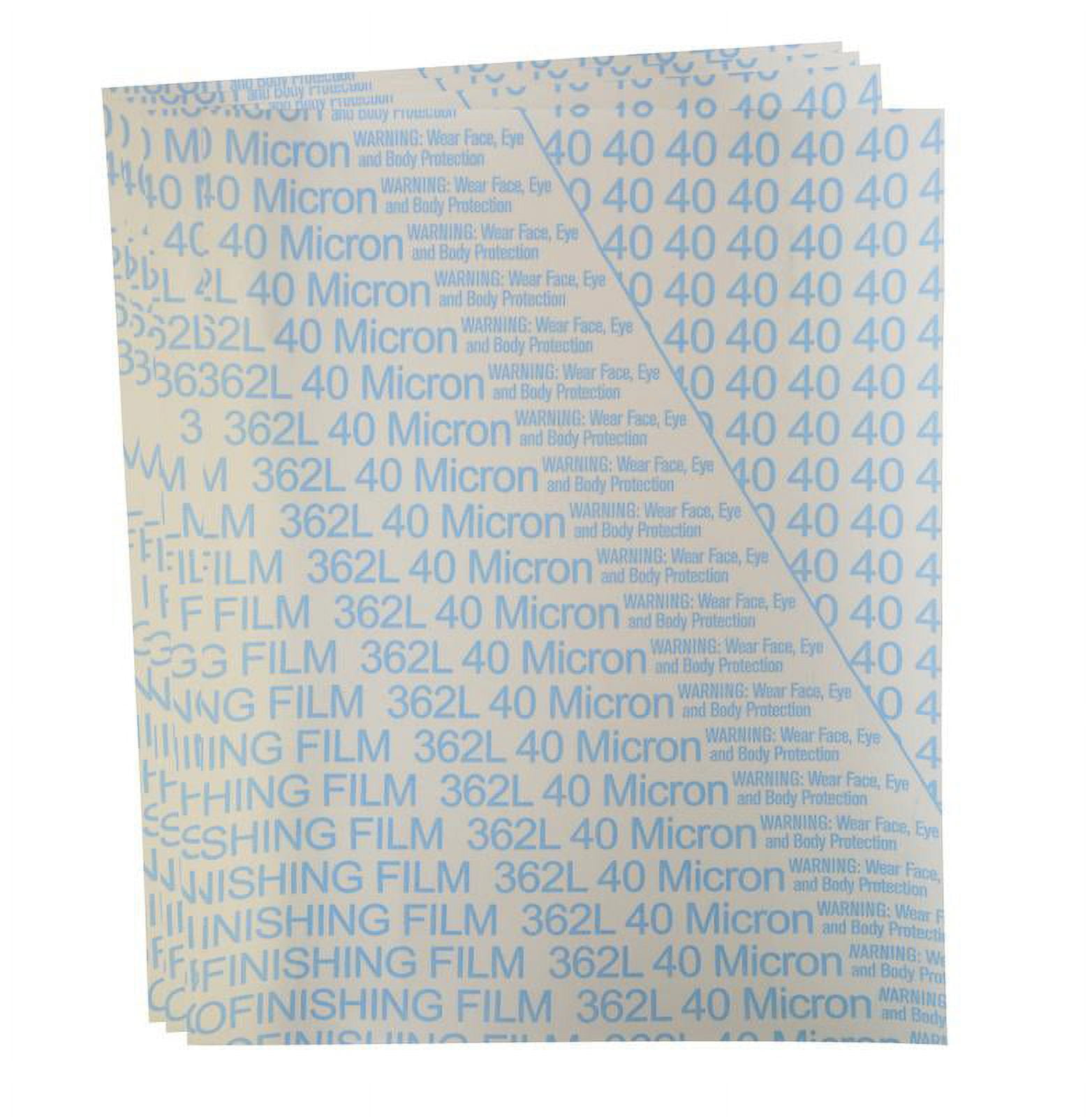 10/Pk 8-1/2" x 11" 3M Imperial Micro-Finishing Film 40 Micron 320 Grit ...