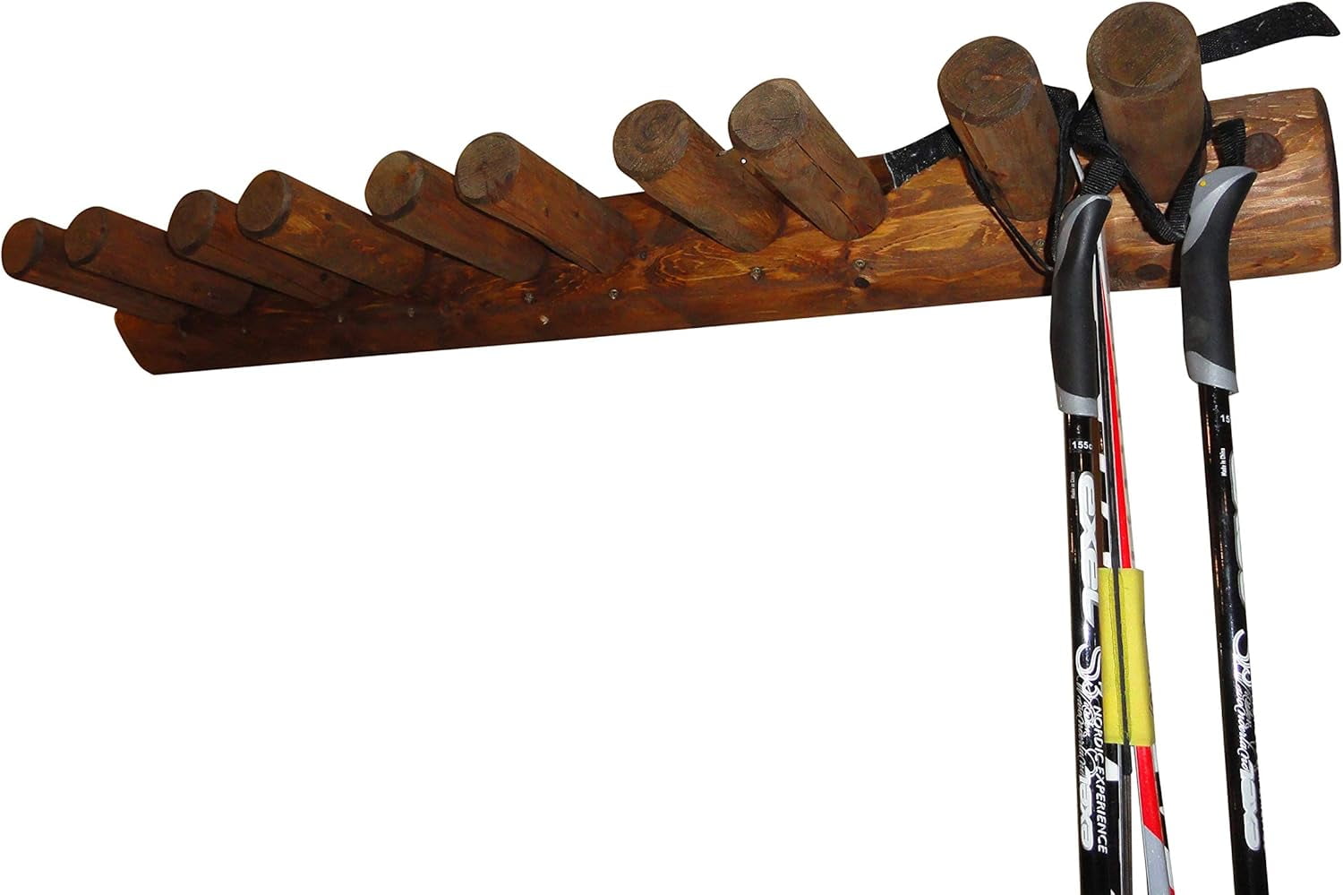 10-Place Wall Ski Rack, Ski Storage Rack for Garage, Ski Rack Wall ...