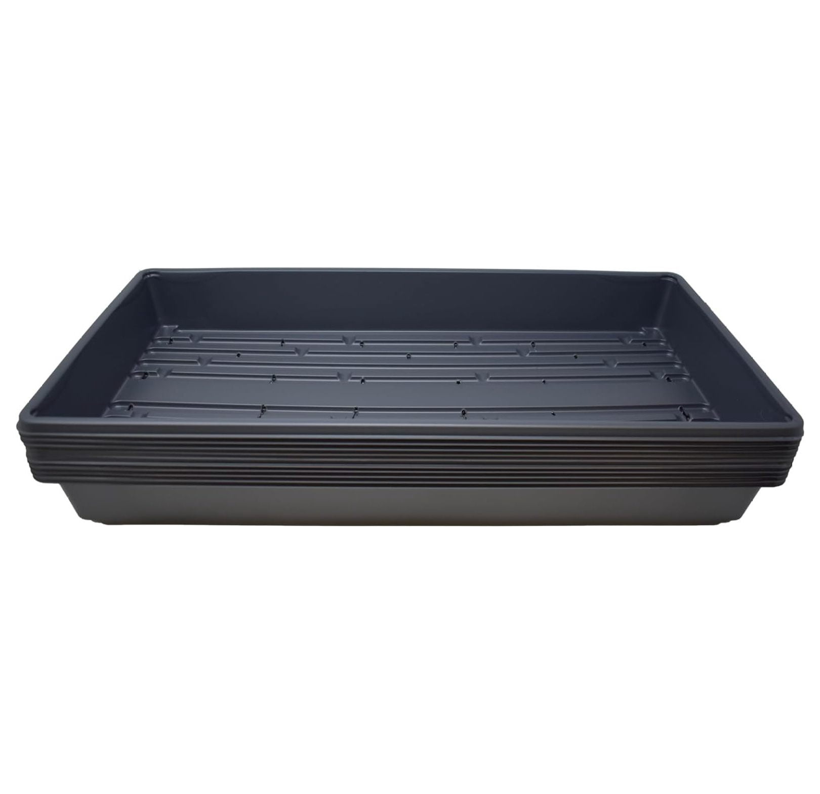 10 Plant Growing Trays (WITH Drain Holes) - 20" x 10" - Perfect Garden ...