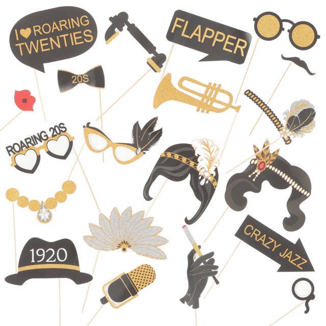 10 Plates Novelty Photo Booth Decorations Practical Props - Walmart.com