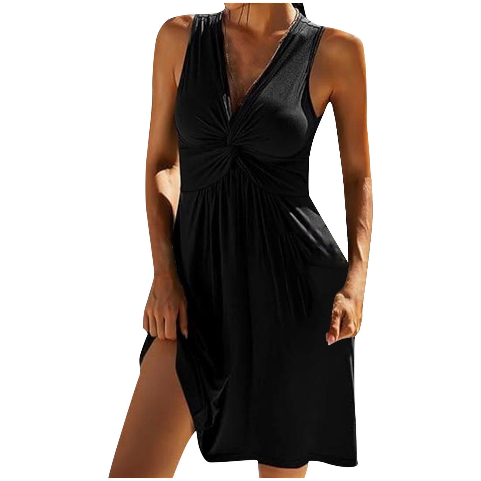 Under 10! Plus Size Spring Clothes for Women,Vestido de mujer Beach ...
