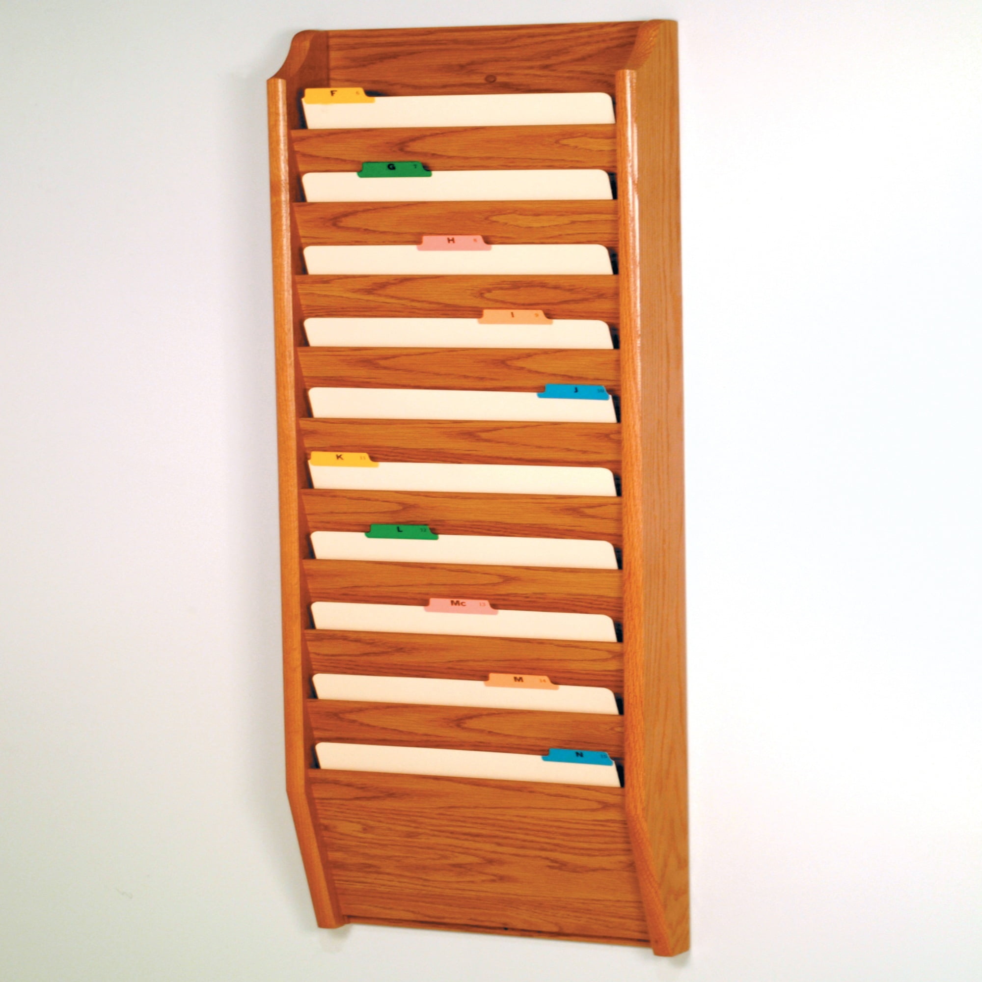 10-Pocket File Holder, Legal Size, Medium Oak (Set of 2) - Walmart.com