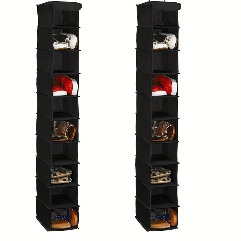 [10-Pocket Hanging Shoe Organizer] Simple Houseware 10-Pocket Hanging ...