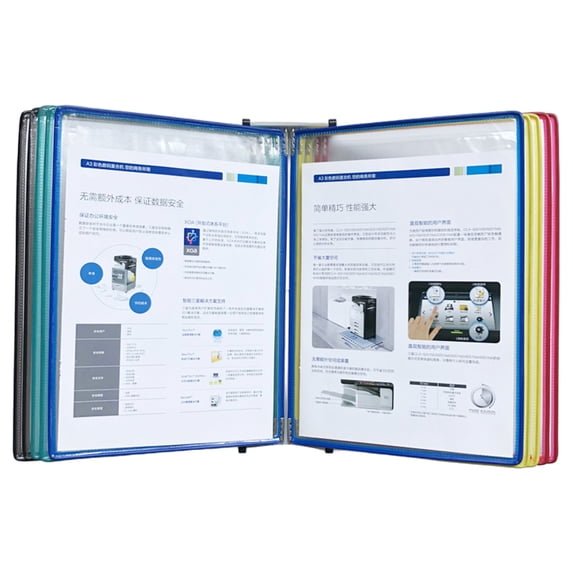 10 Pocket Wall Mounted Reference Organizers Wall Mounted Reference ...