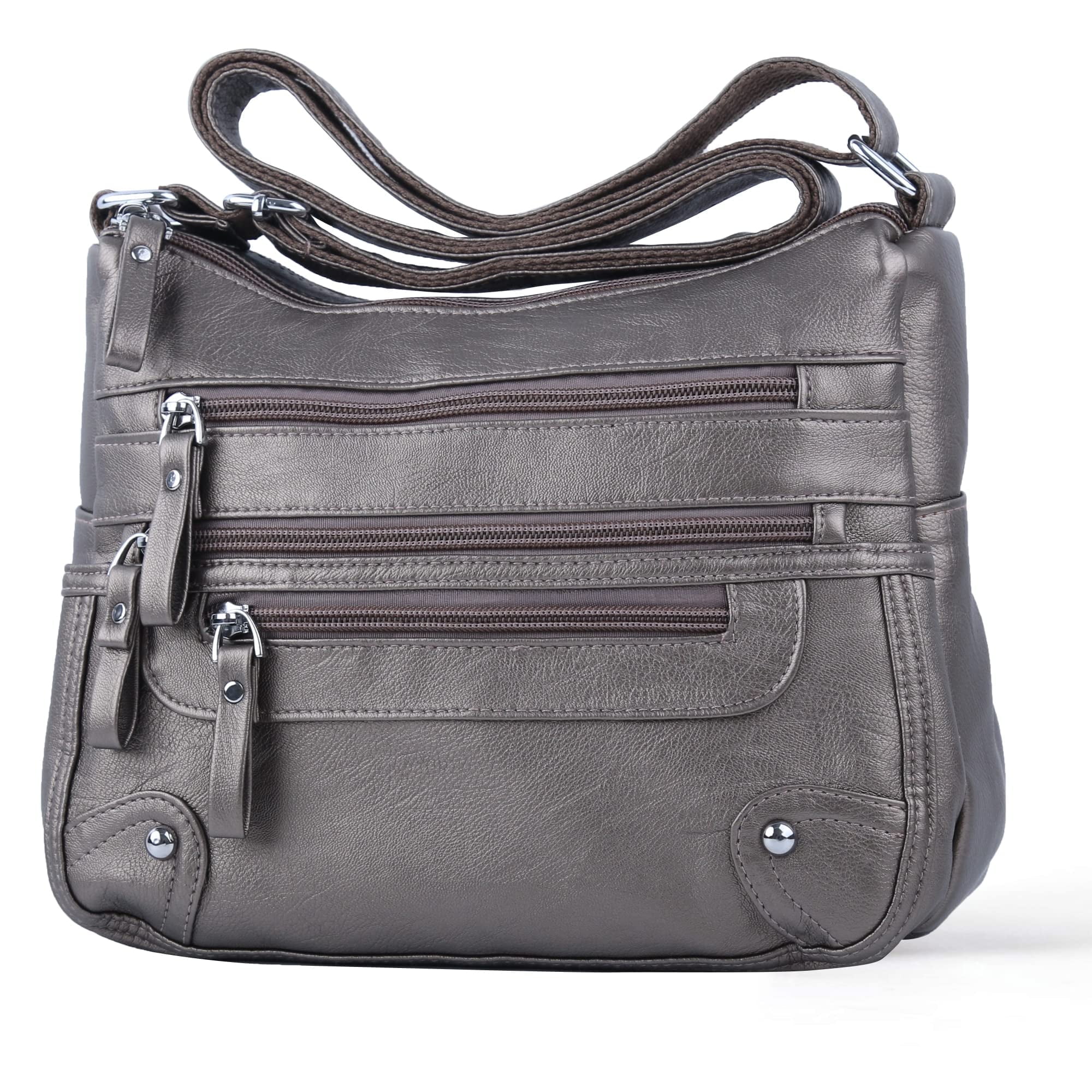 Ailongfashion Crossbody Purses for Women with 10 Pockets Lightweight ...