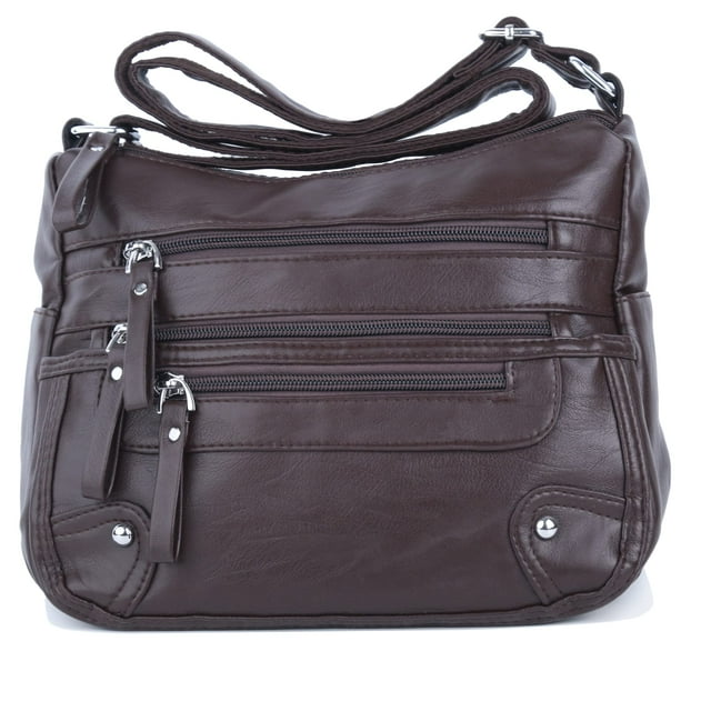 10 Pockets Crossbody Purses for Women Medium Pocketbooks Lightweight ...