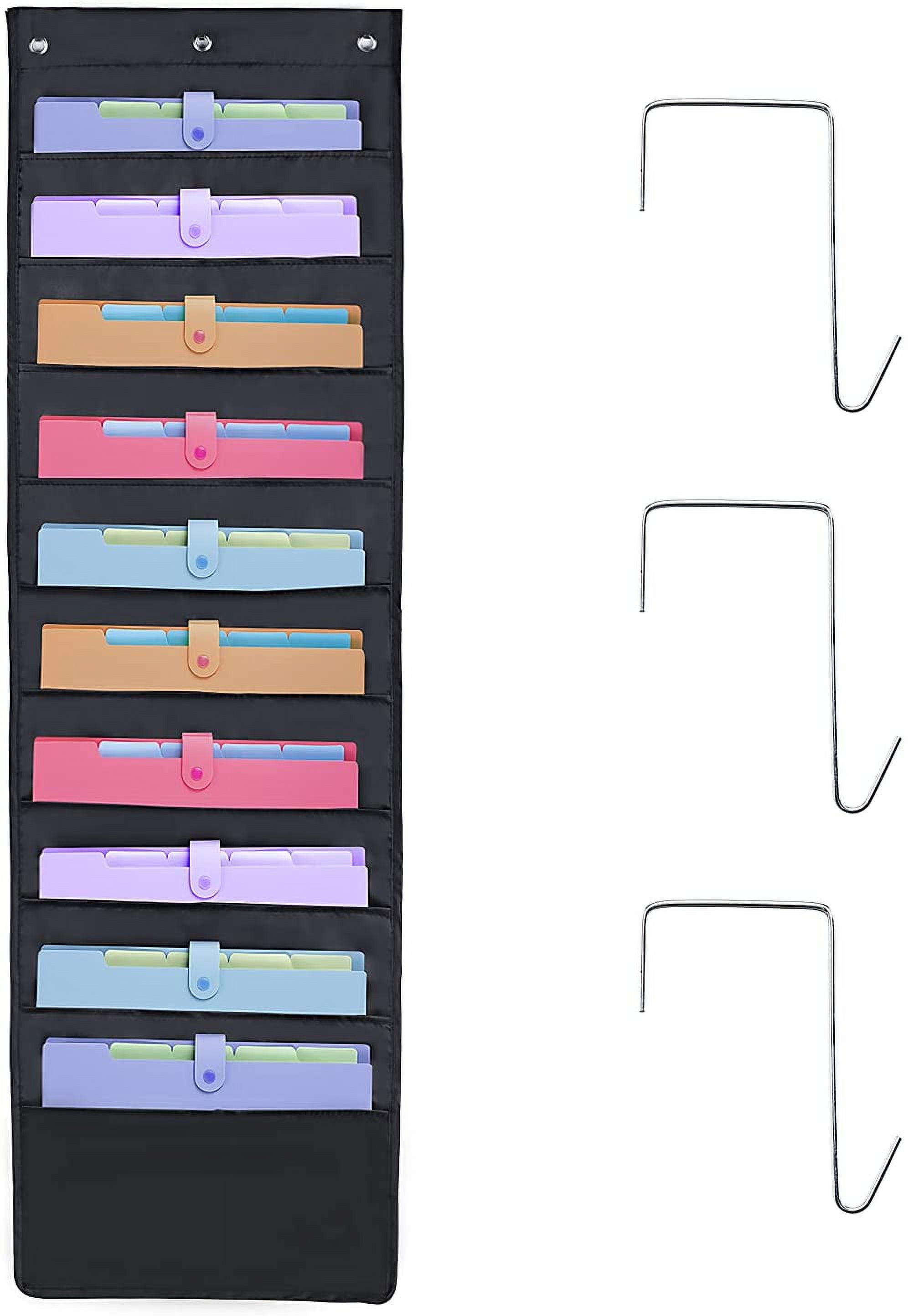 10 Pockets Over Door Hanging Wall File Organizer, Oxford Cloth Storage ...