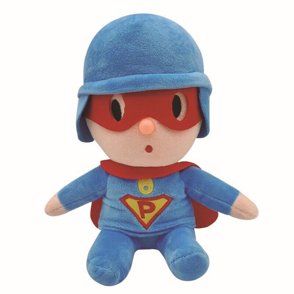 10" Pocoyo with Red Eye Mask and Cloak Plush Stuffed Animal Doll Toy ...