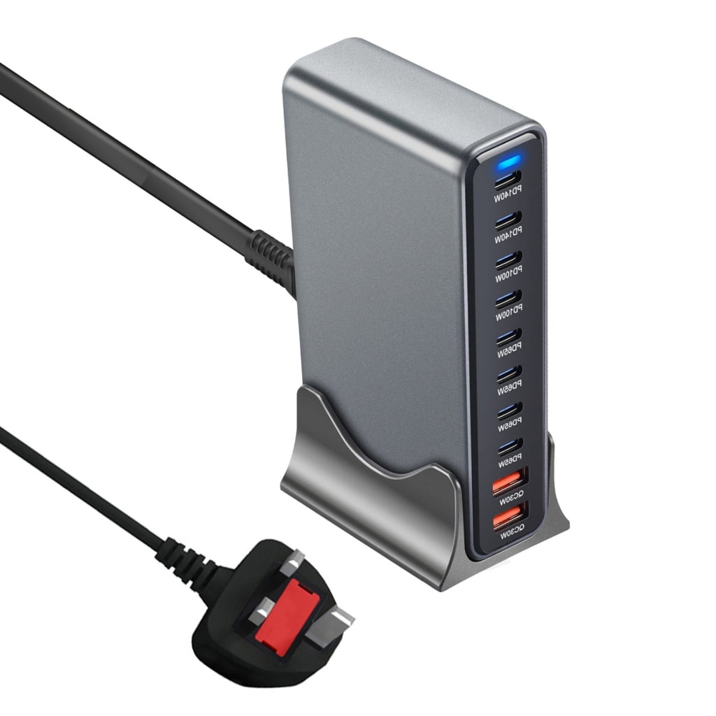 10 Port 800W Fast Charging Block Desktop Hub Simultaneous Charging Head ...