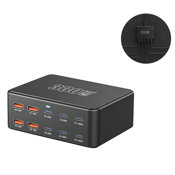 10 Port Device 330W Overall Power Simultaneous Charging For 10 Devices ...