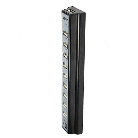 10 Port Hi - Speed USB 2.0 Hub with Power Adapter - Plug and Play, 480 ...