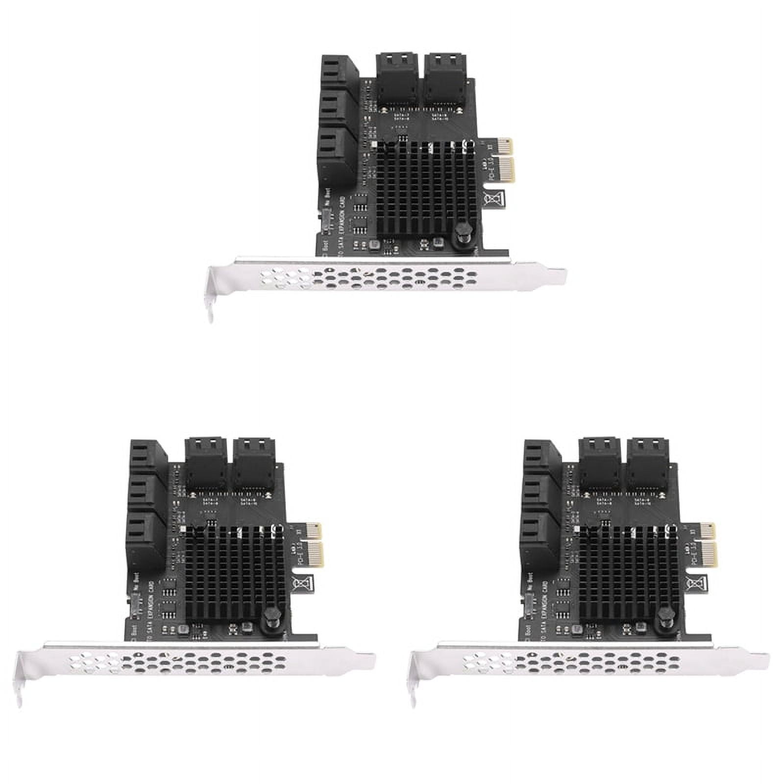 10 Port SATA 3.0 to PCIe X1 Expansion Card PCI Express SATA Adapter ...