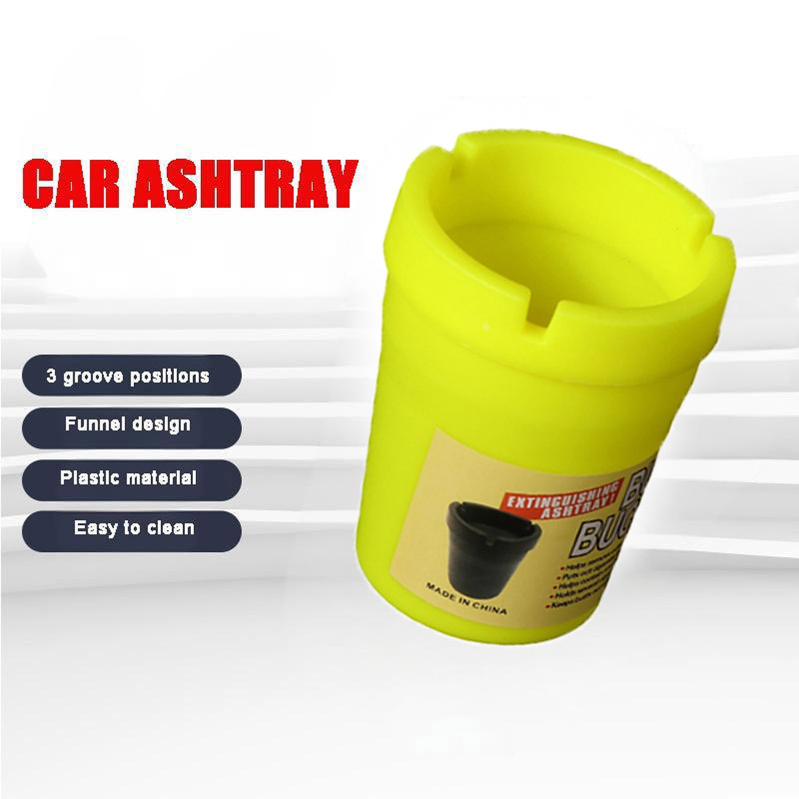 Under 10, Portable Car Ashtray, Smokeless Auto Ash Tray, LED Light ...