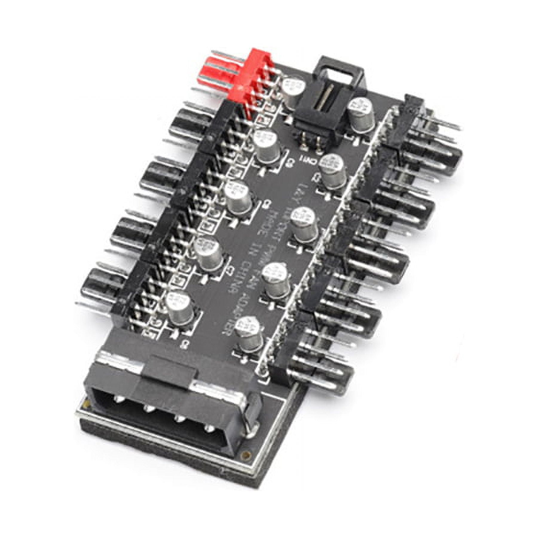 "10 Ports PWM 4pin CPU Cooler/Case/Chassis Cooling Fan Hub,10 Port 12V ...