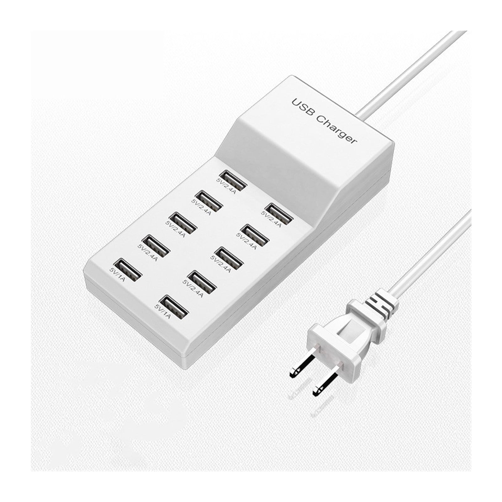 10-Ports USB Charging 50W Multi Port Charger for Cellphone Tablet ...