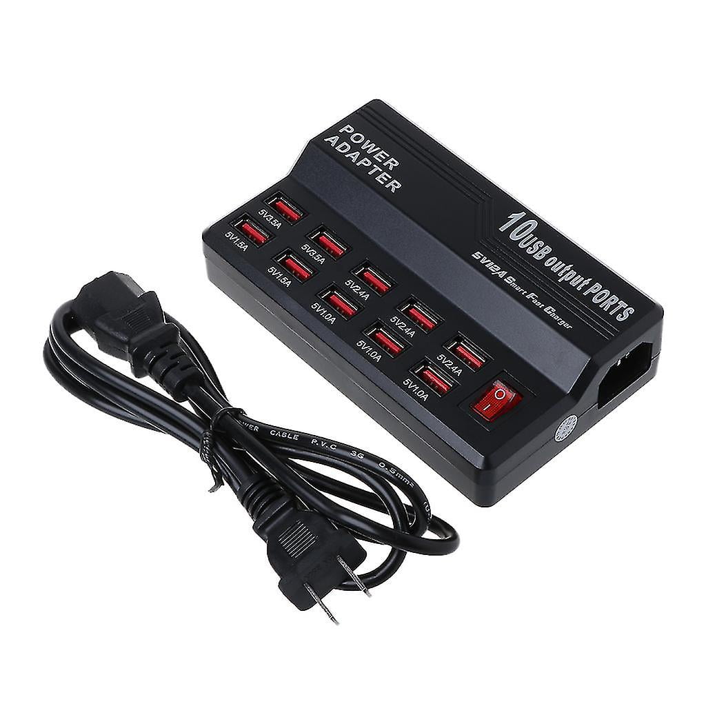 10 Ports Usb Charger Multi Ports Smart Charging Station Hub for Mobile ...