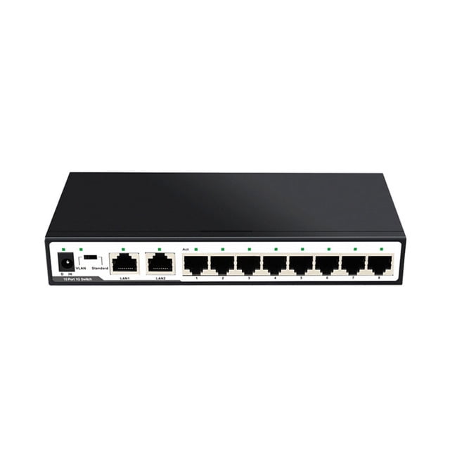 10-Ports gigabit switch Ethernet Smart Switcher Network Switch Fast Ethernet RJ-45 LAN Adapter ...
