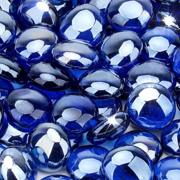 10-Pound Fire Glass Beads - 1/2 inch Luster Fire Glass Drops for ...