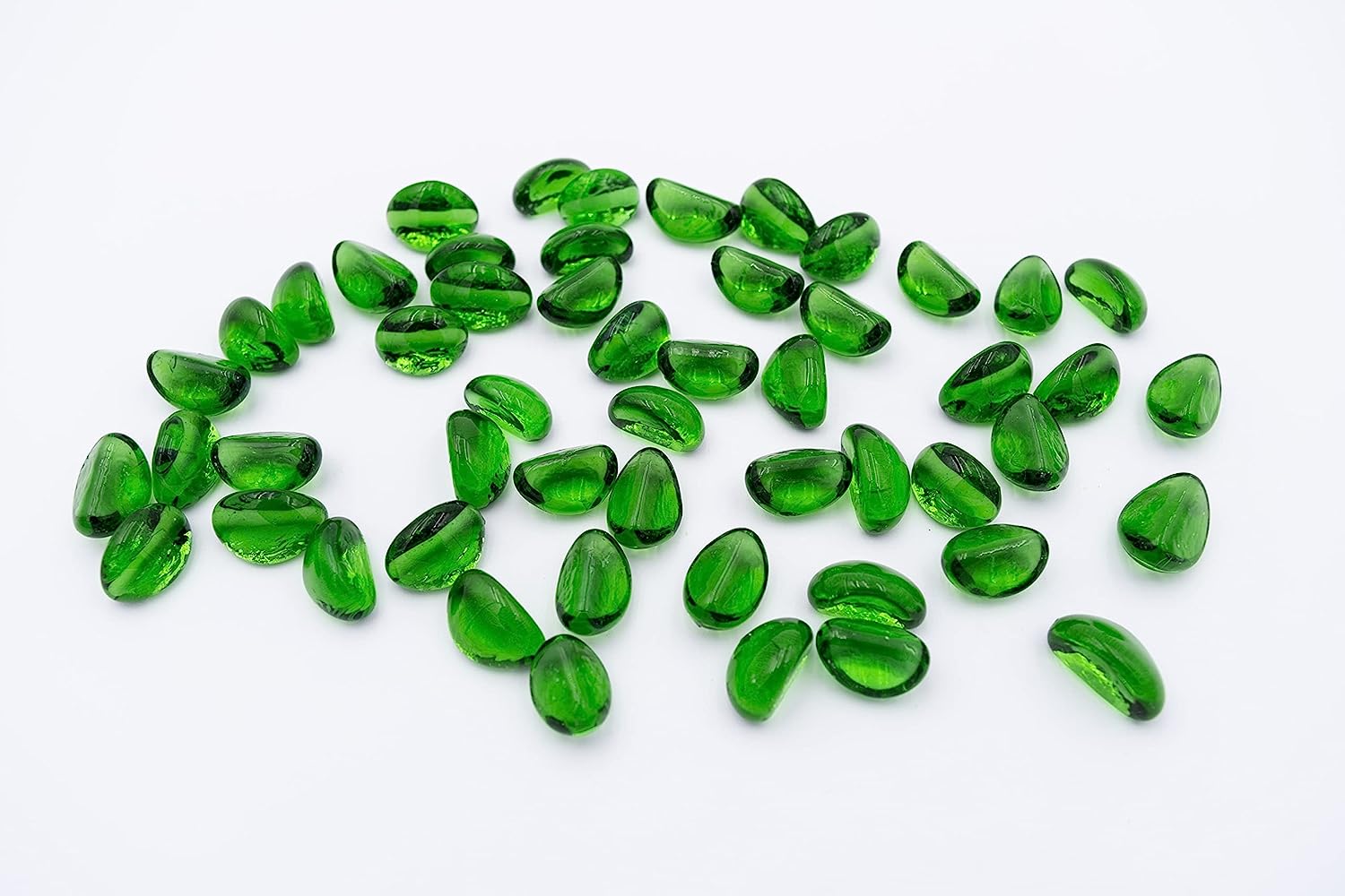 10-Pound Fire Glass Cashew 1-inch Reflective Tempered Crystal Beads for ...