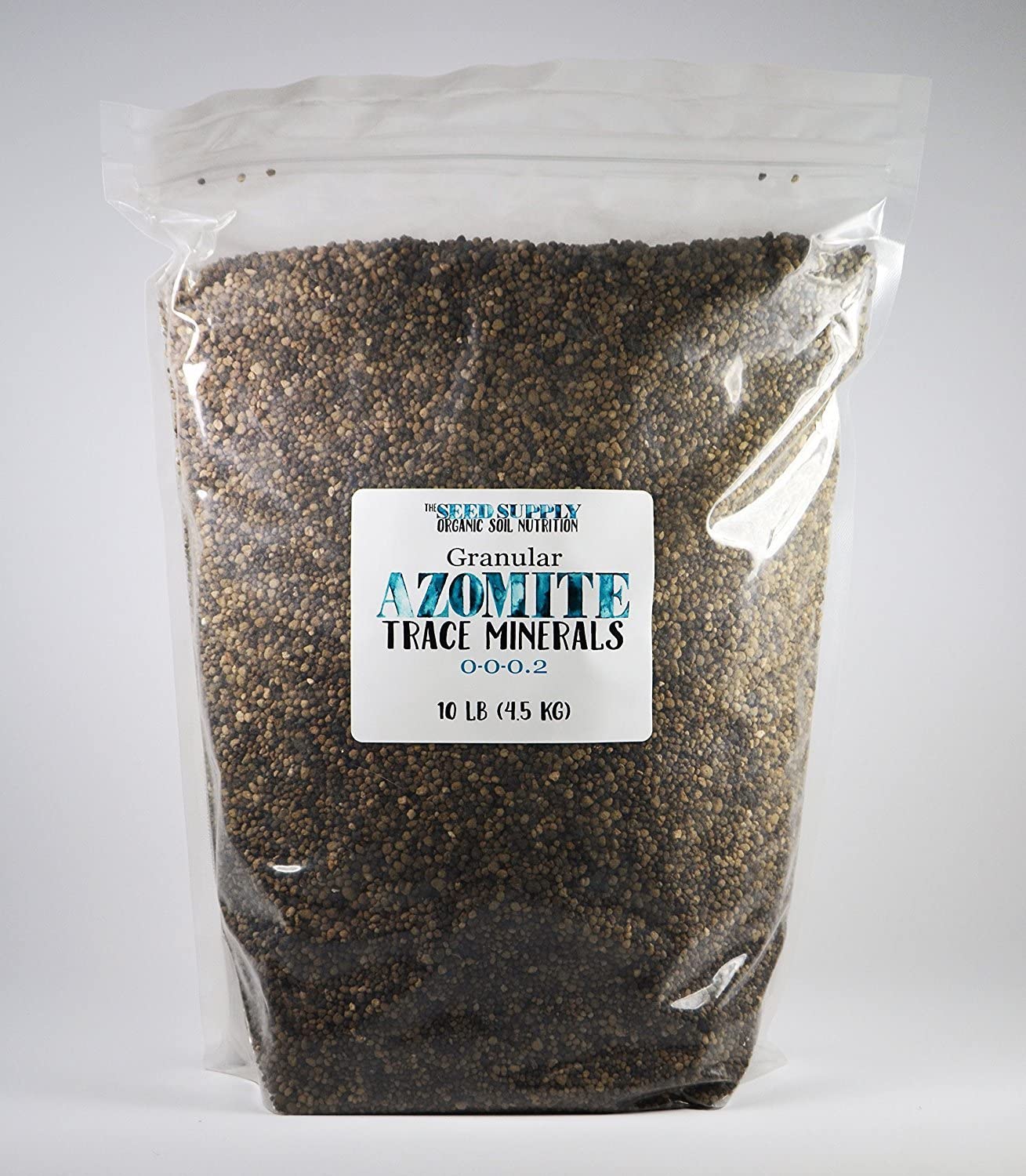 10 Pound Granular AZOMITE by The Seed Supply - Trace Mineral Granulated ...