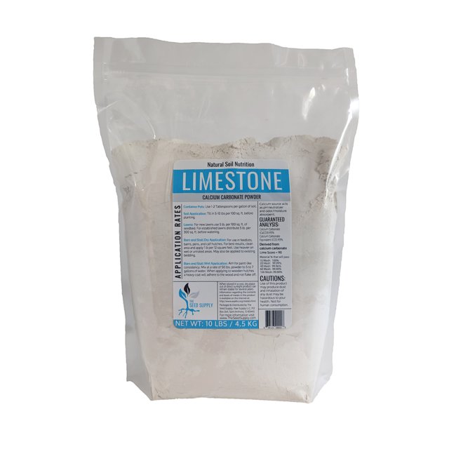 10 Pounds Calcium Carbonate Limestone Powder Garden Fertilizer and pH ...