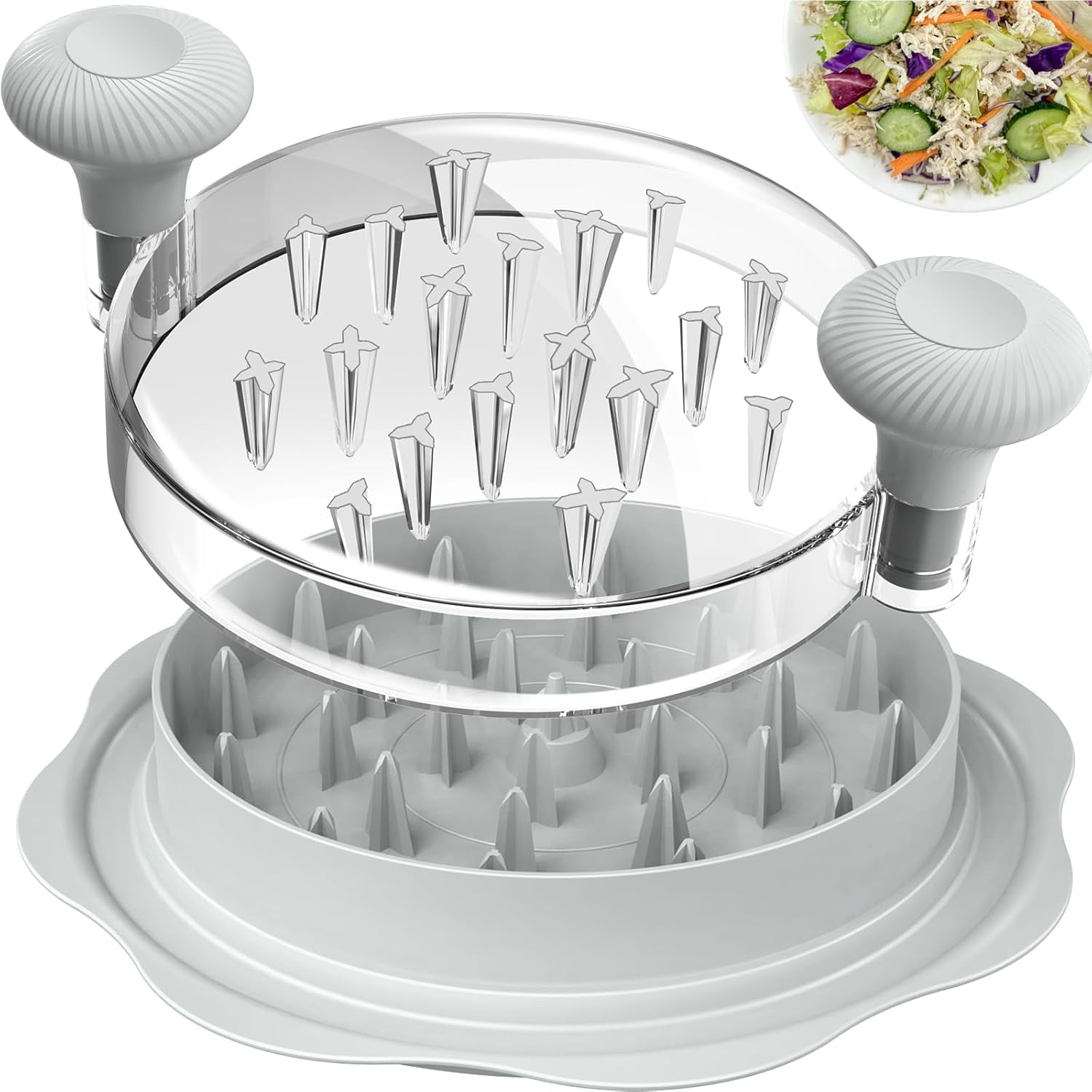 10" Pro Chicken Shredder Tool Twist Large for Kitchen, -Safe Meat ...