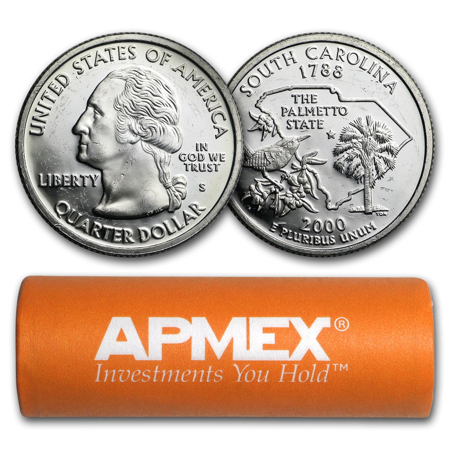 $10 Proof Quarters - 90% Silver 40-Coin Roll (Impaired) - Walmart.com
