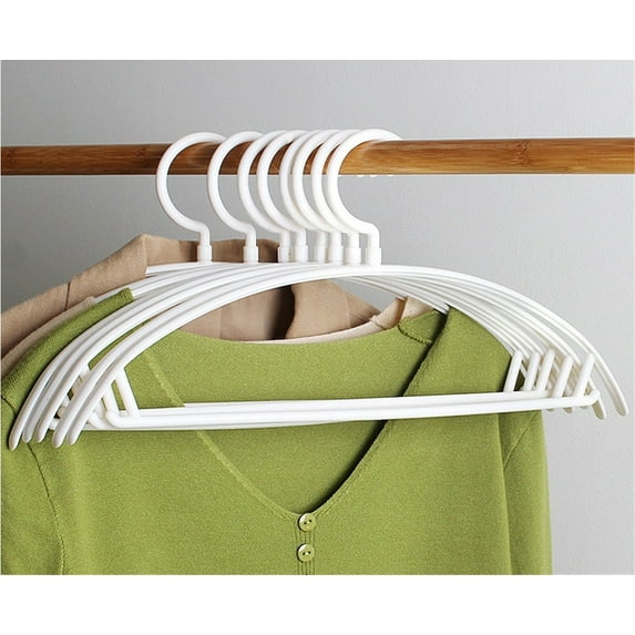 10 Psc Semicircle Seamless Hanger Household Non-slip Clothes Rack Adult ...