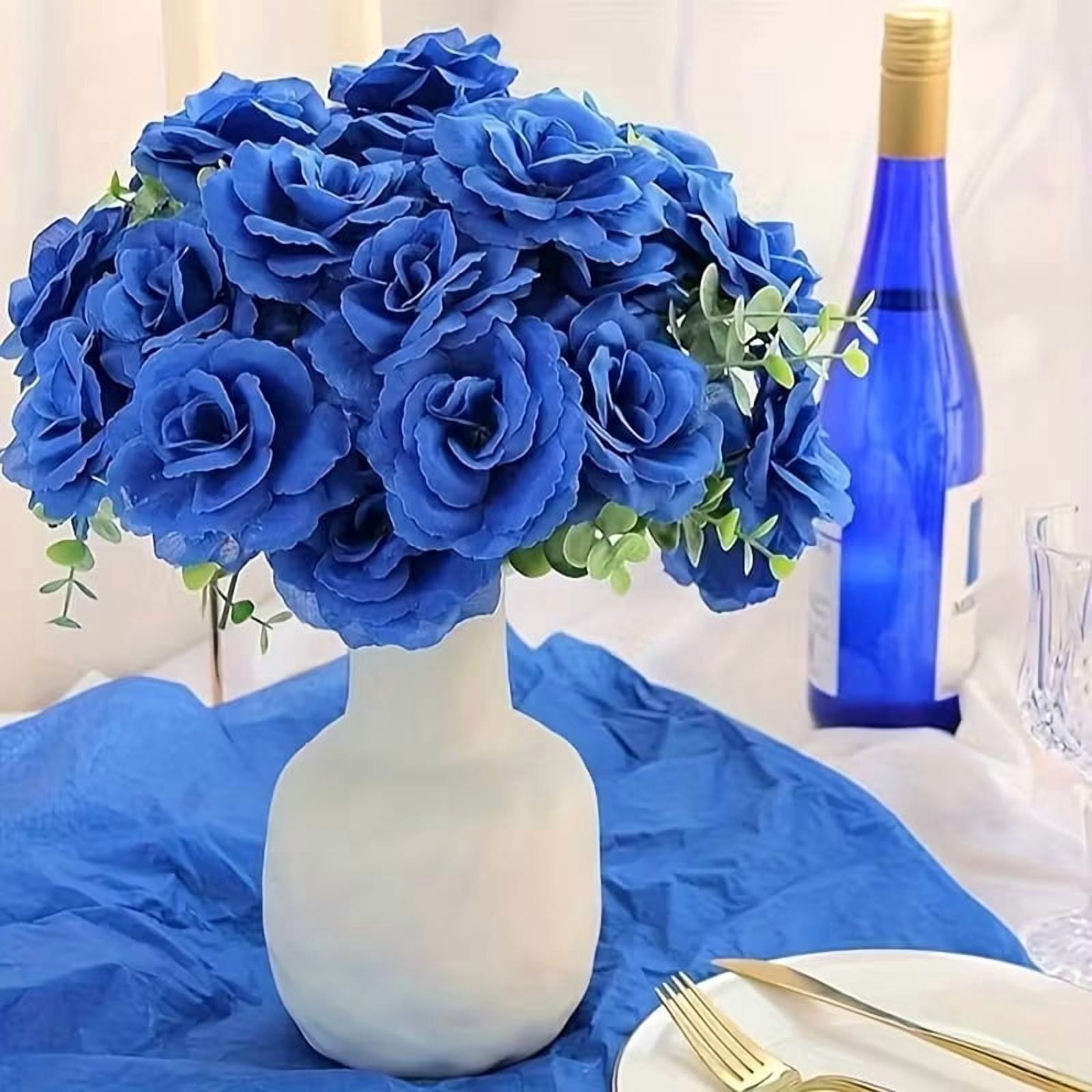 10 Purple Artificial Roses for Christmas Decorations | 19.69 Inch ...