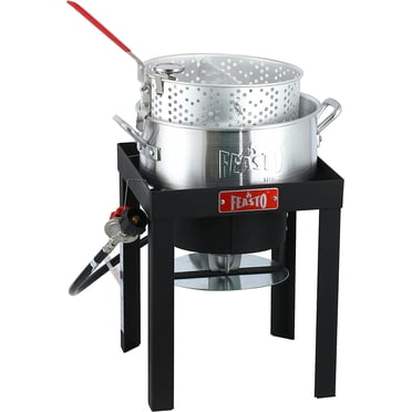 Fryin' Saucer Outdoor Portable Propane Deep Fryer, Gas Outside Cooker ...