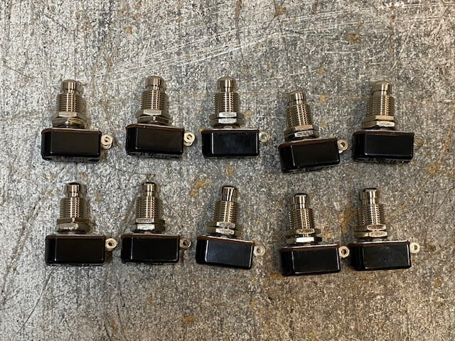 10 Qty SCI R13-85 Carling Electric Guitar Foot Soft Touch Push Switches ...