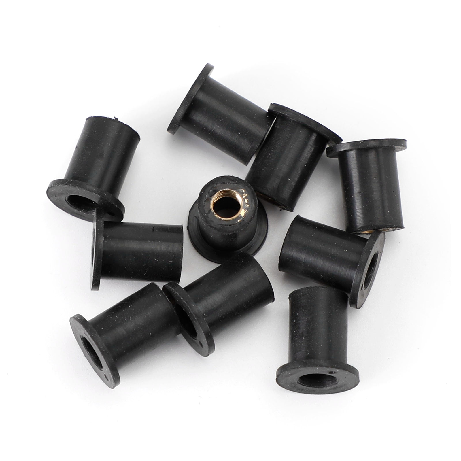10 Quantity M5 Rubber Well Nut Windscreen & Fairing 5mm Wellnuts Fits ...