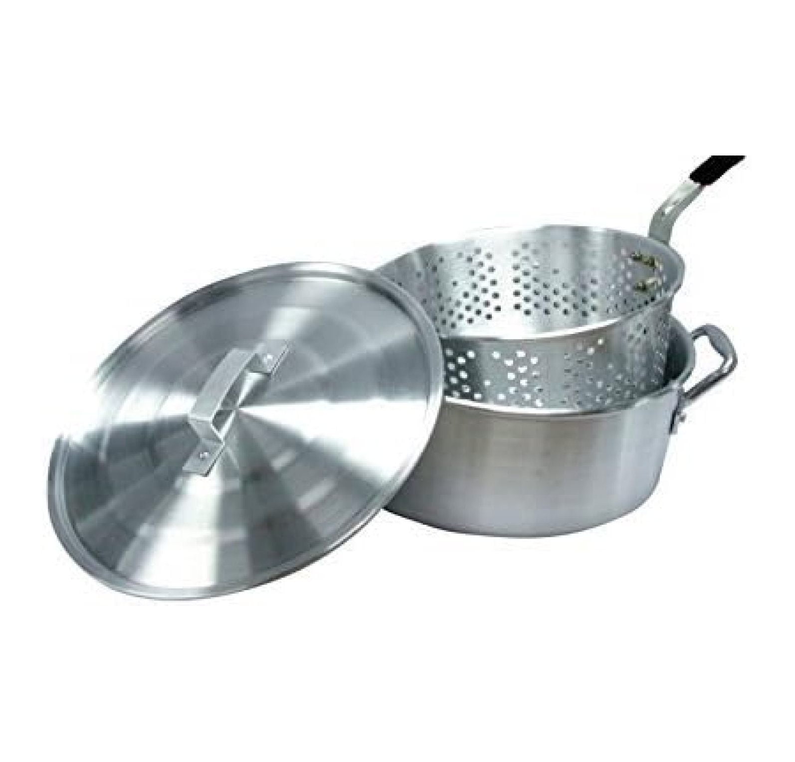 10 Quart Aluminum Fry Pot with Basket and Lid by - Walmart.com