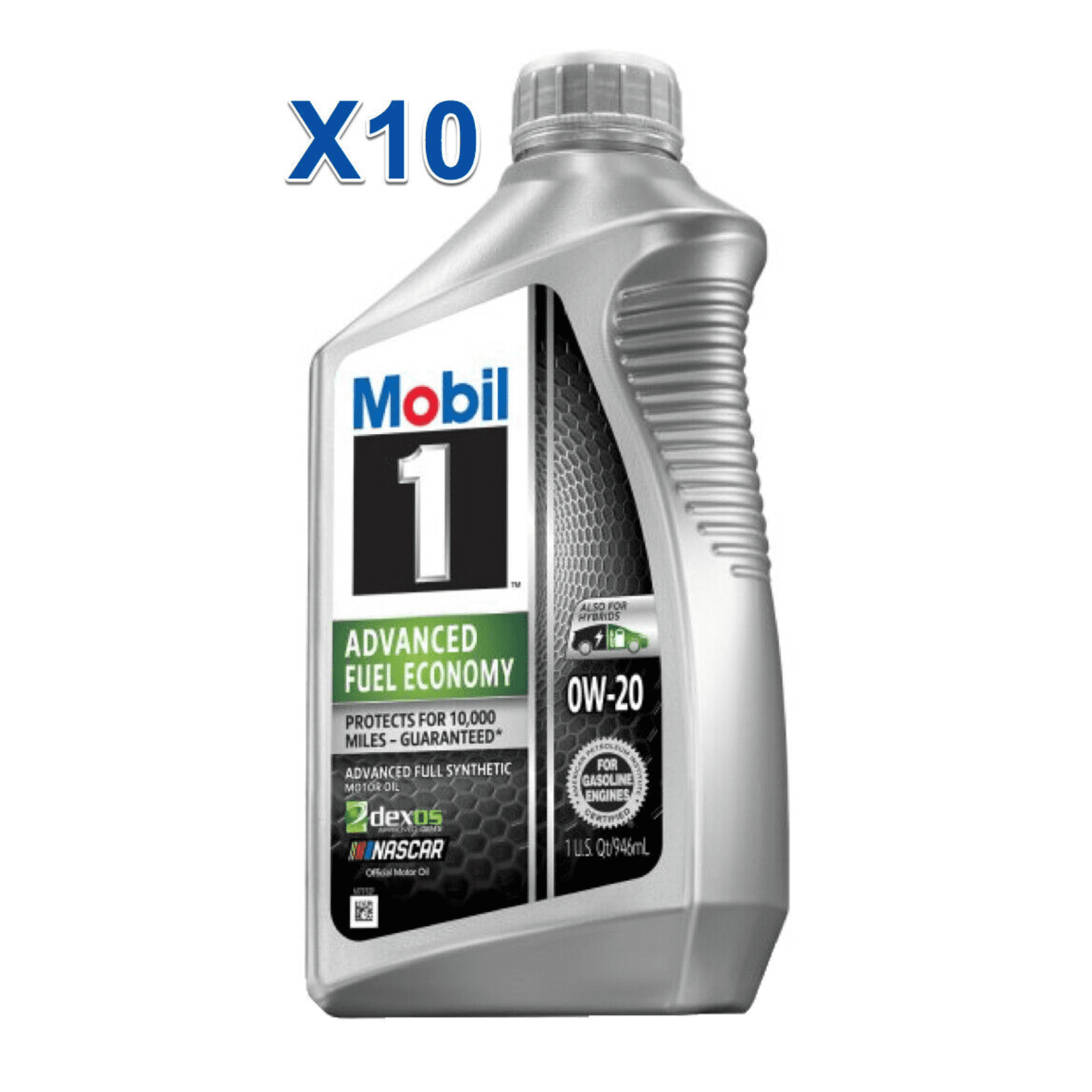 10 Quarts Engine Motor Oil Mobil 1 Advanced Full Synthetic SAE 0W-20 ...