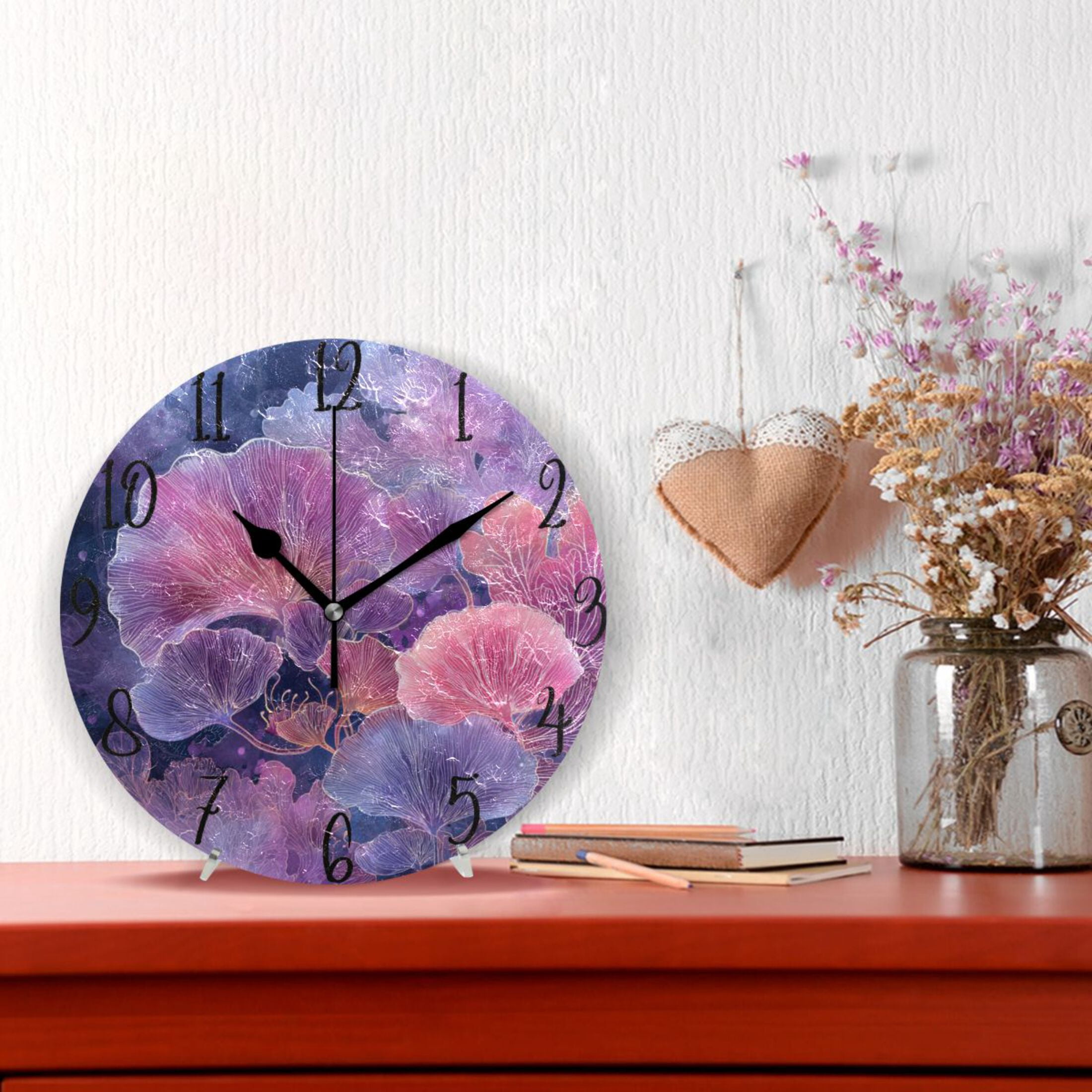 10" Quartz Indoor Wall Clock Silent Mechanism / Sea Coral Reefs ...