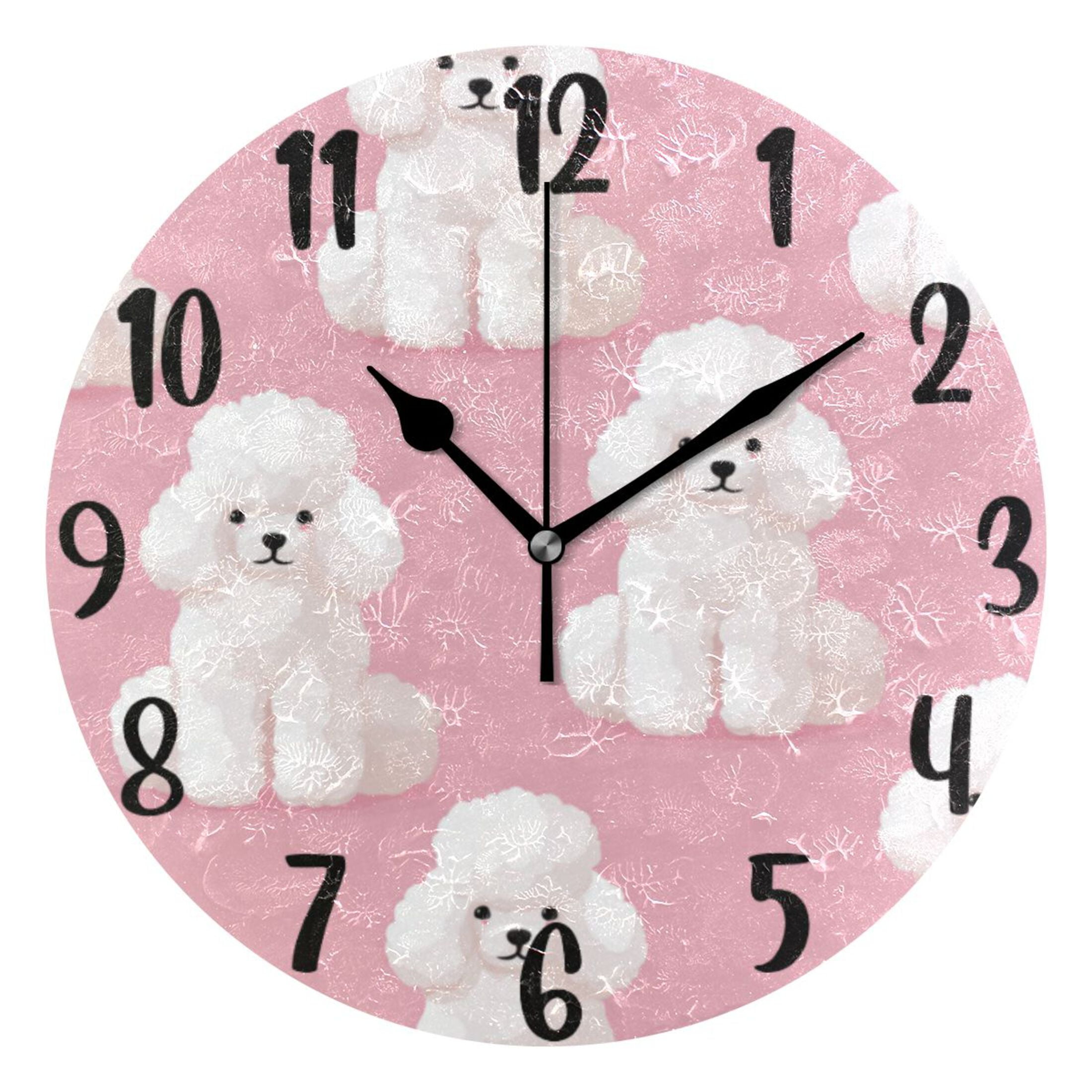 10" Quartz Indoor Wall Clock, Silent Mechanism Sunflowers-dish-drying ...