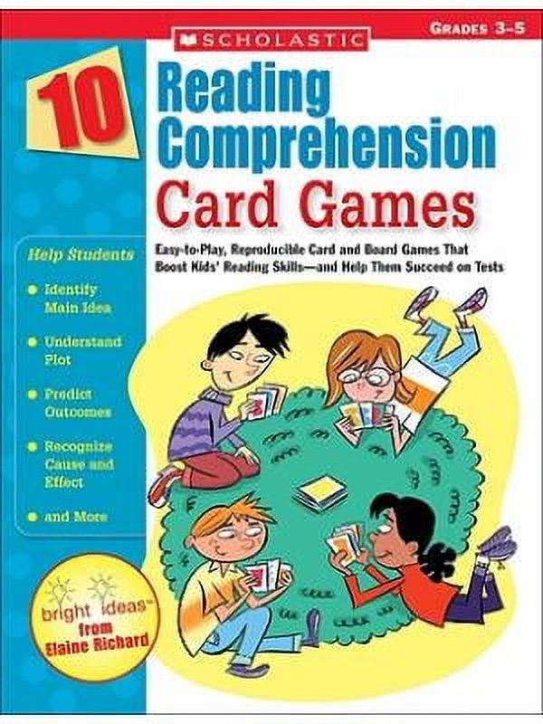 10 Reading Comprehension Card Games: Easy-To-Play, Reproducible Card ...
