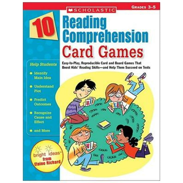 10 Reading Comprehension Card Games: Easy-To-Play, Reproducible Card ...