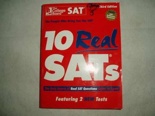 Pre-Owned 10 Real SATs, Third Edition (Paperback) 0874477050 ...