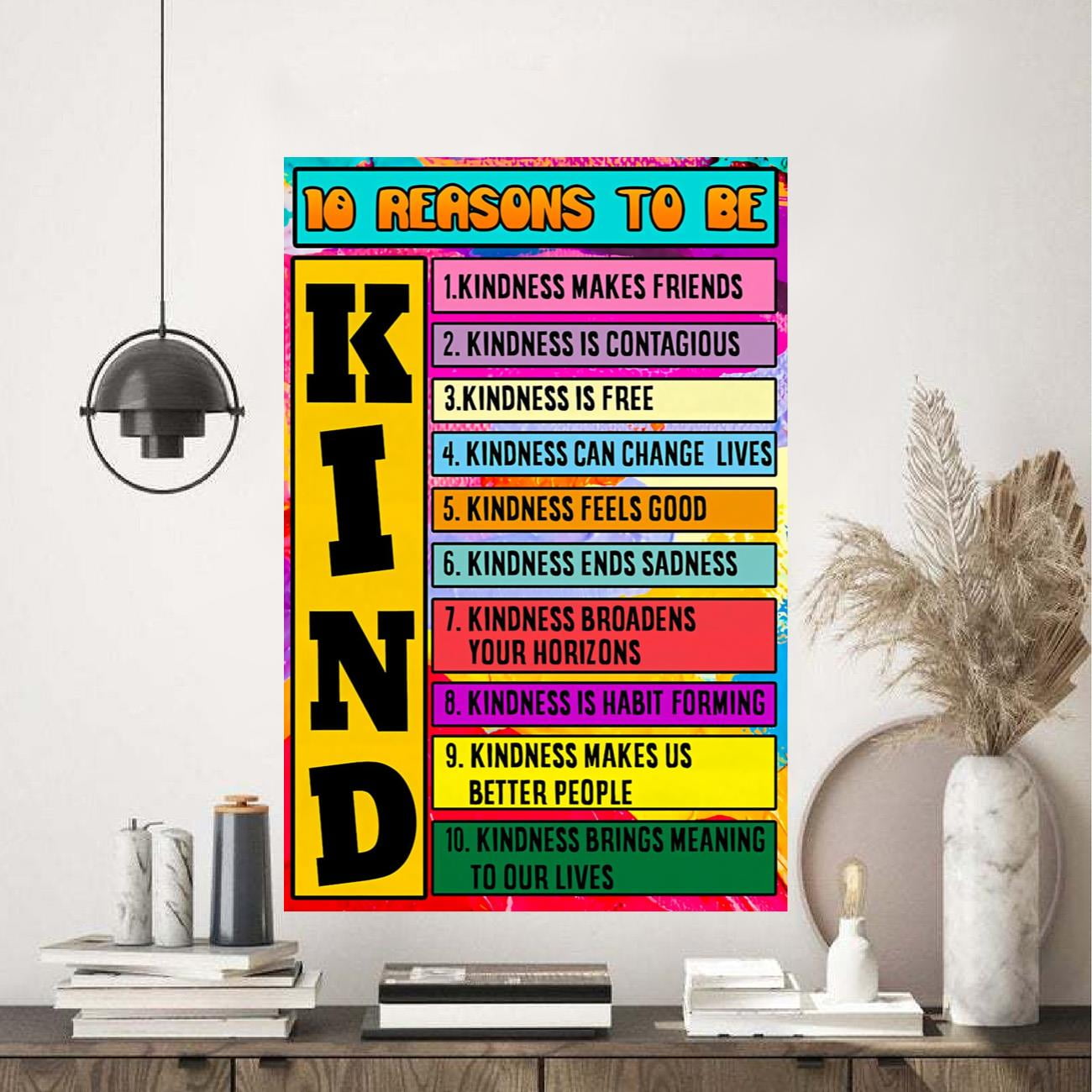 10 Reasons To Be Kind Knowledge Poster 24 x 36 Inch Poster - Walmart.com