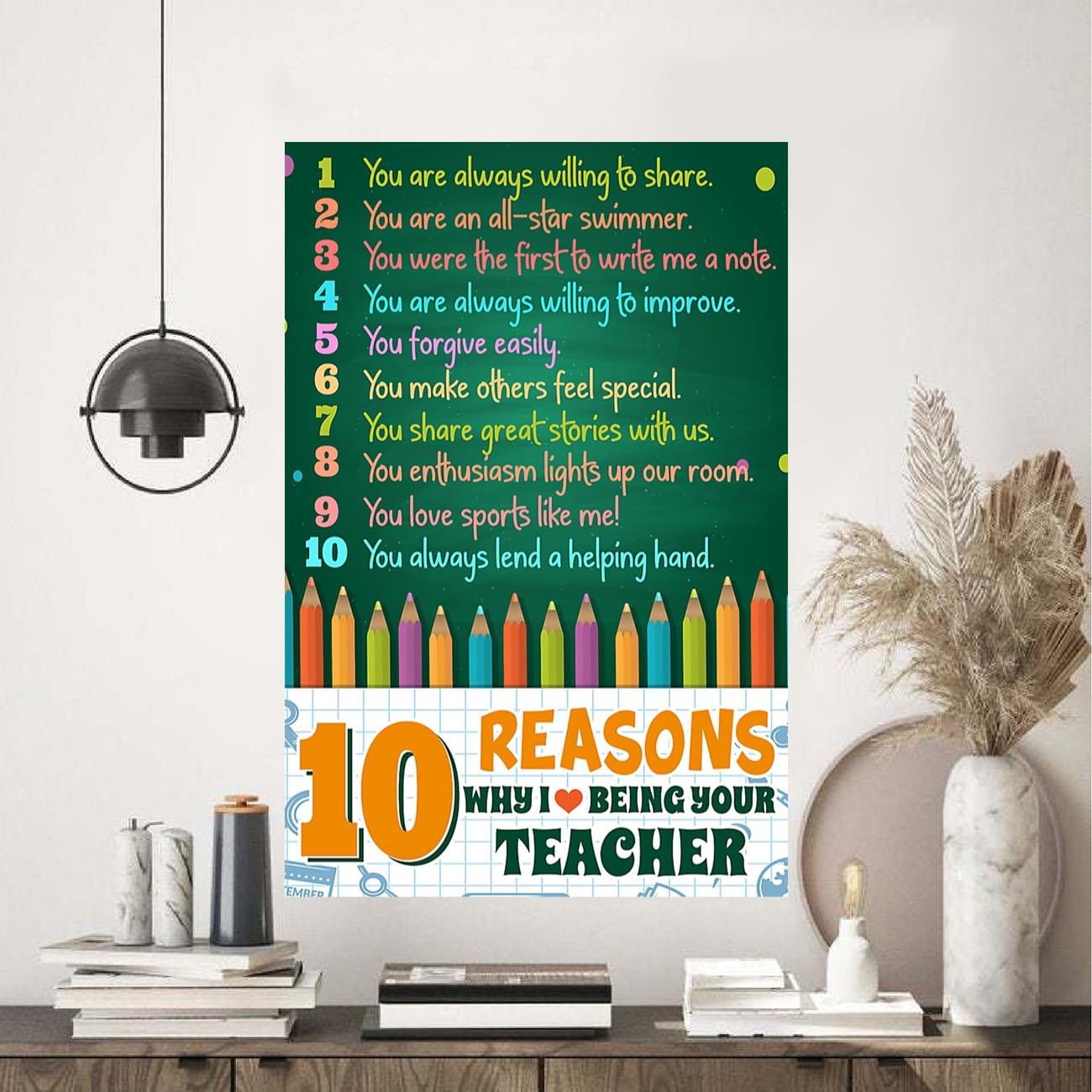 10 Reasons Why I Being Your Teacher Poster 11 x 17 Inch Poster ...
