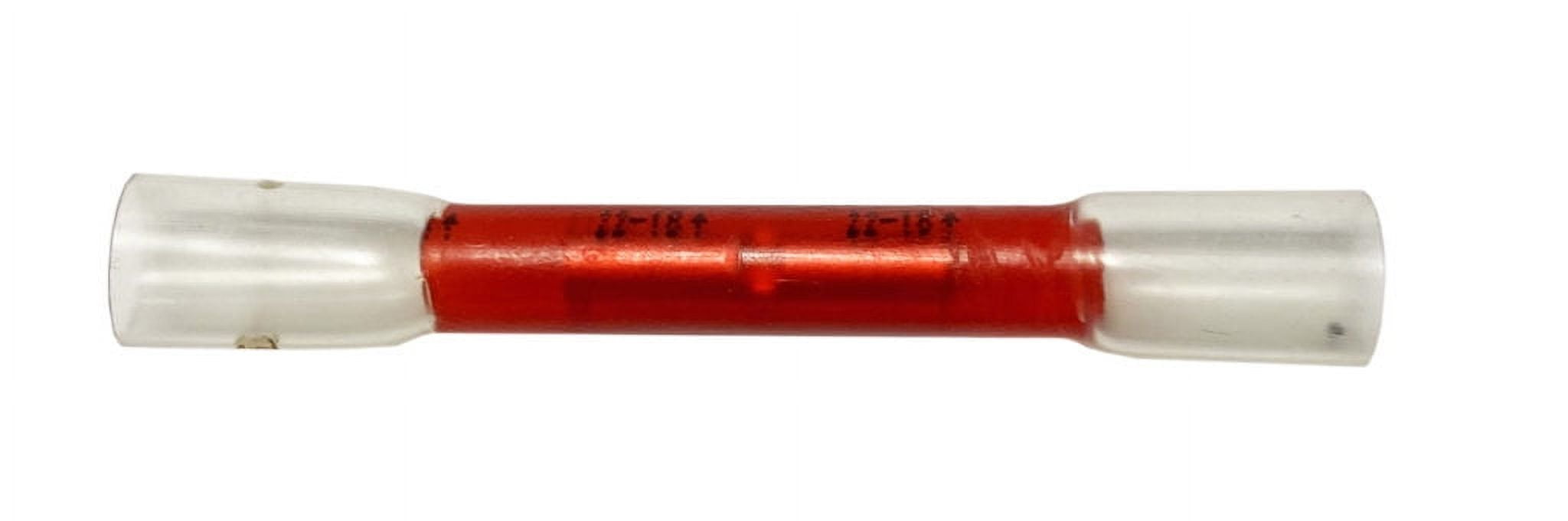 (10) Red 22-18GA - SES Sealed Crimp Butt Connectors, KS5-16 Heat Shrink ...