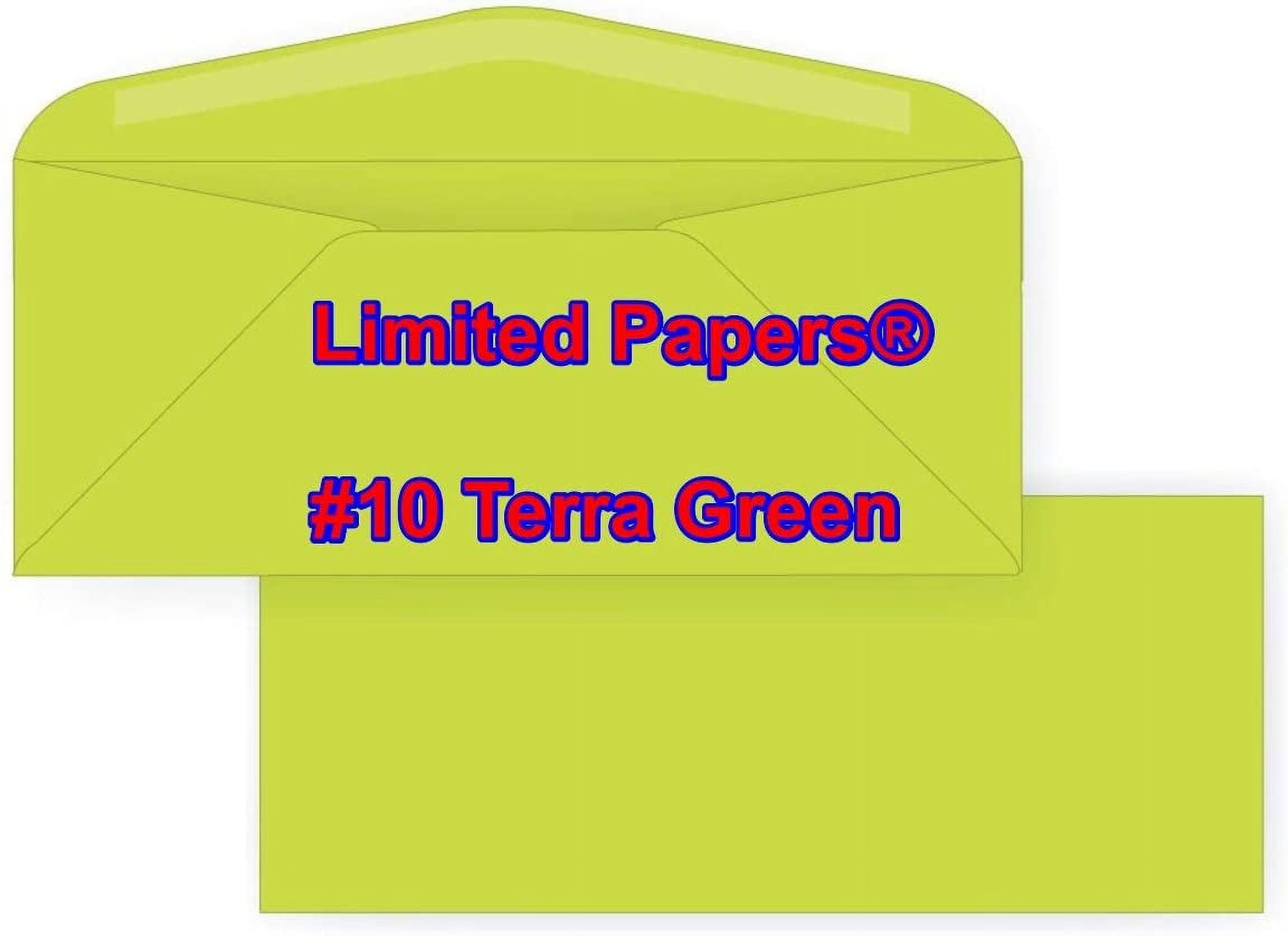 #10 Regular Envelope - Astrobright - 24# Terra Green (4 1/8 x 9 1/2 ...
