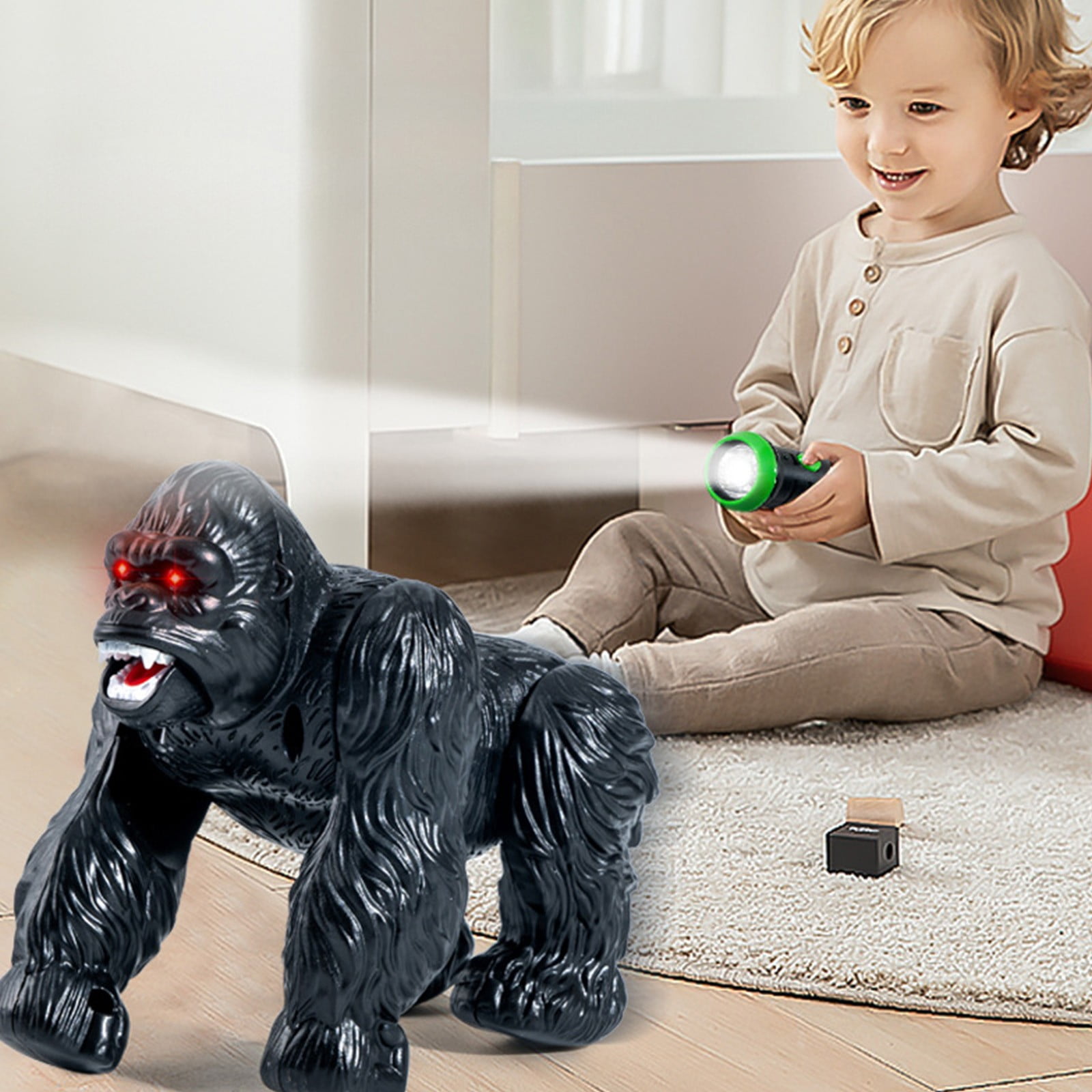 Under 10, Remote Control Gorilla Toy, Simulation Sound Effects ...