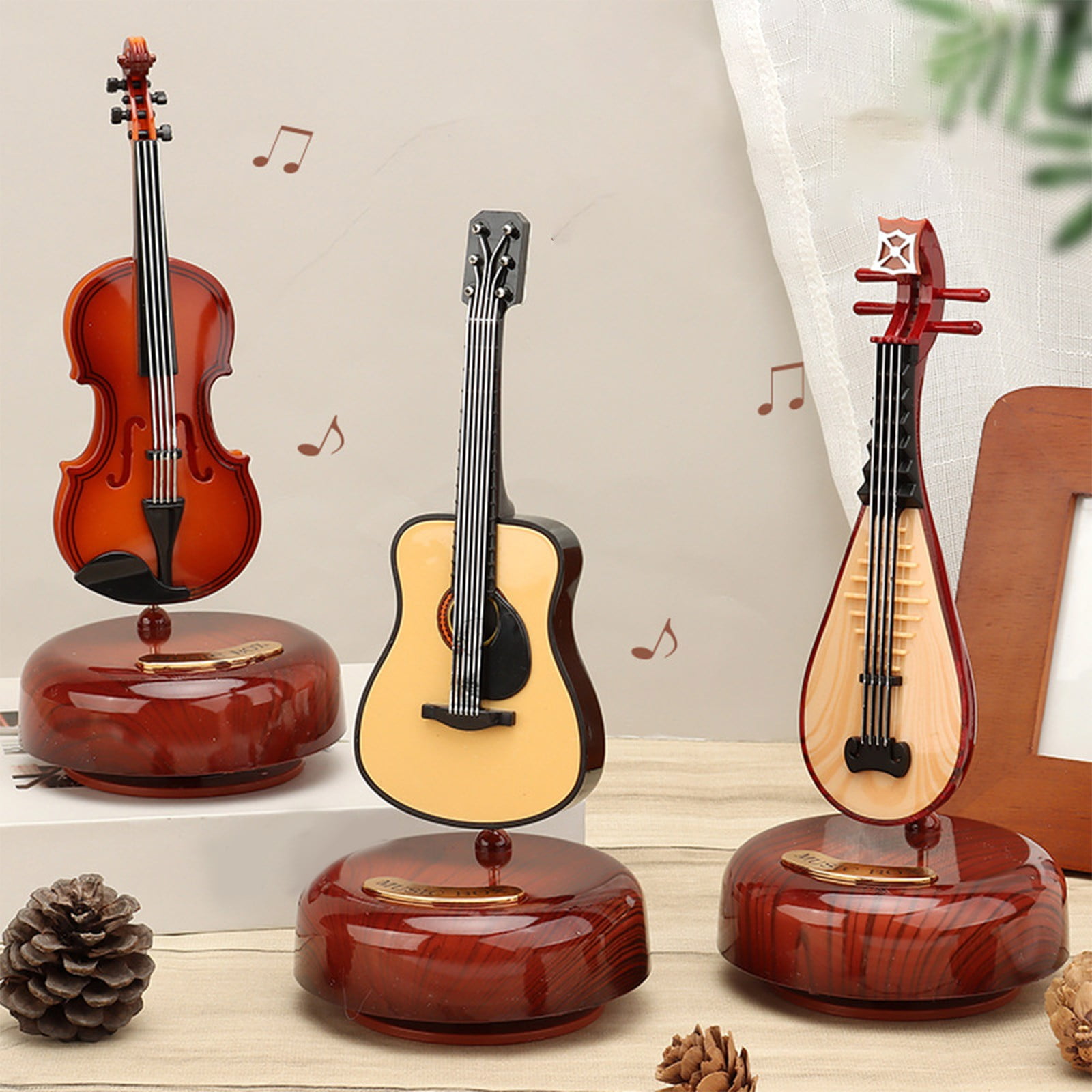 Under 10, Retro Wind up Music Box, Desktop Mini Music Box, Handcrafted ...