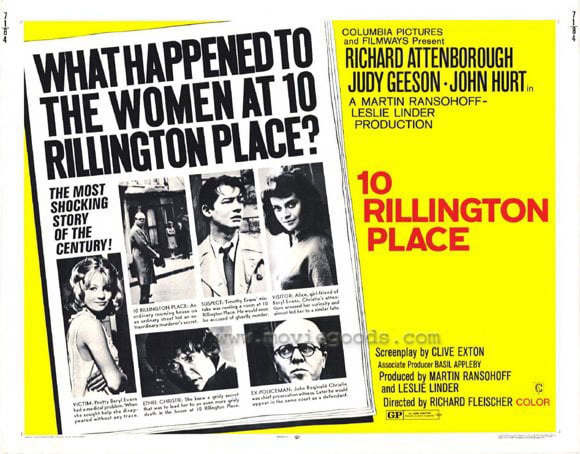 10 Rillington Place - movie POSTER (Half Sheet Style A) (22" x 28 ...