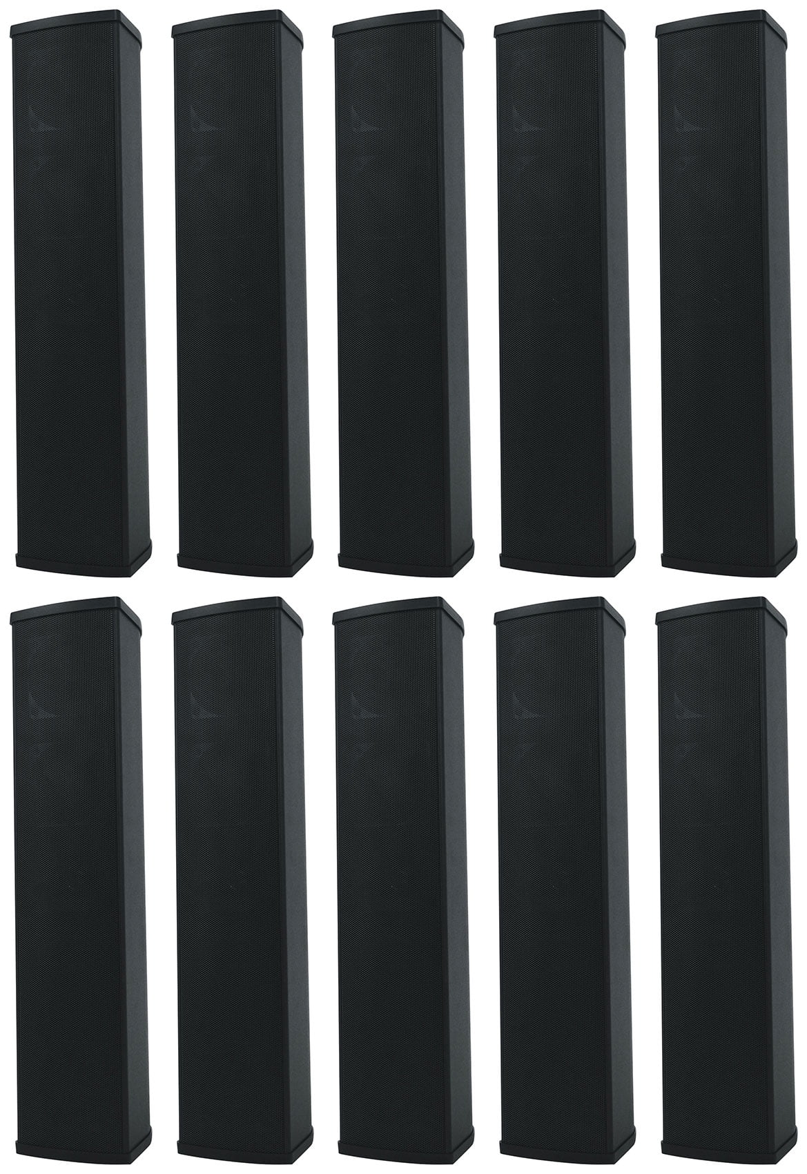 10) Rockville WET ARRAY 5 BLACK Line Array Speakers For church/School ...