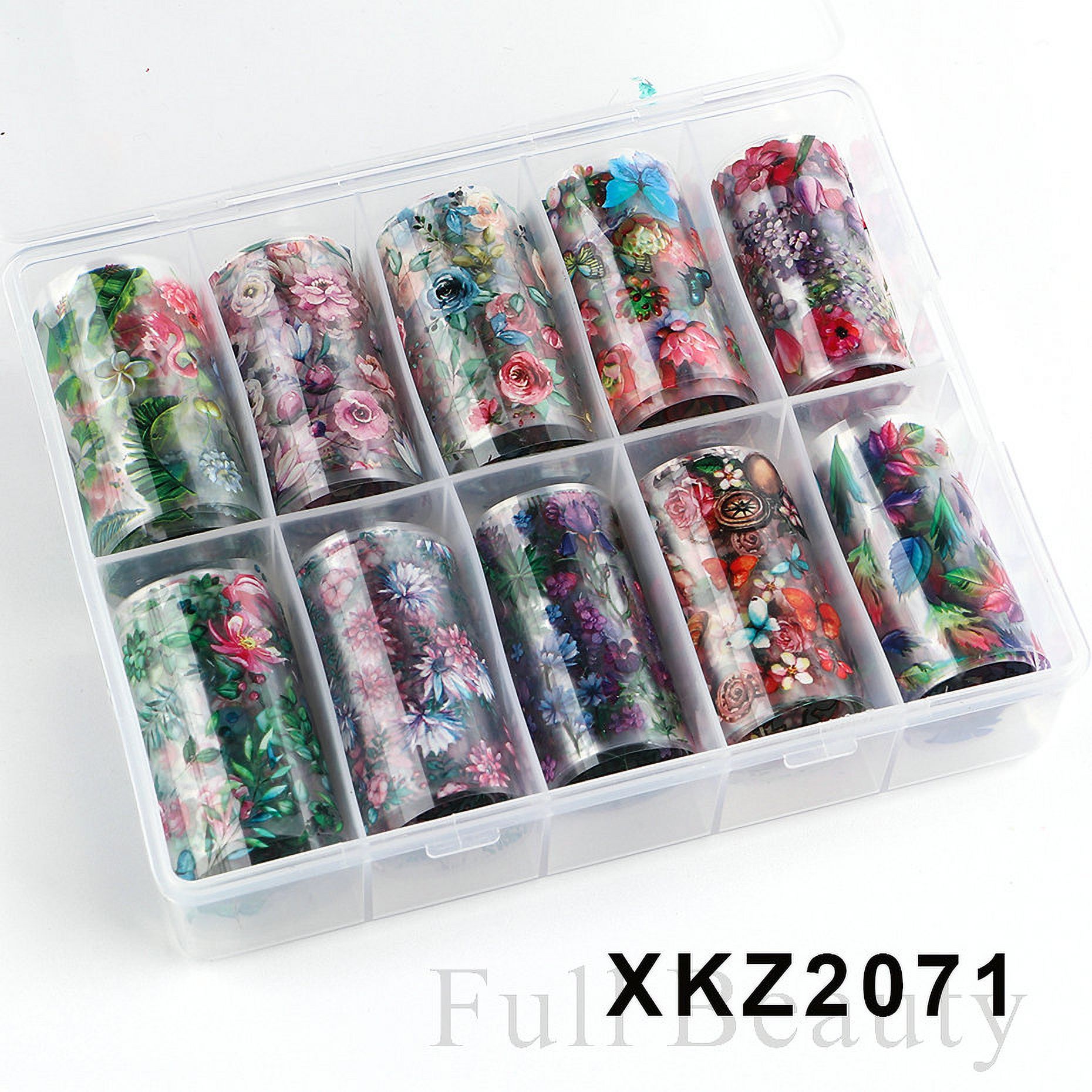 10 Roll 100x4cm Nail Foils Butterfly Series Nail Art Transfer Foil ...