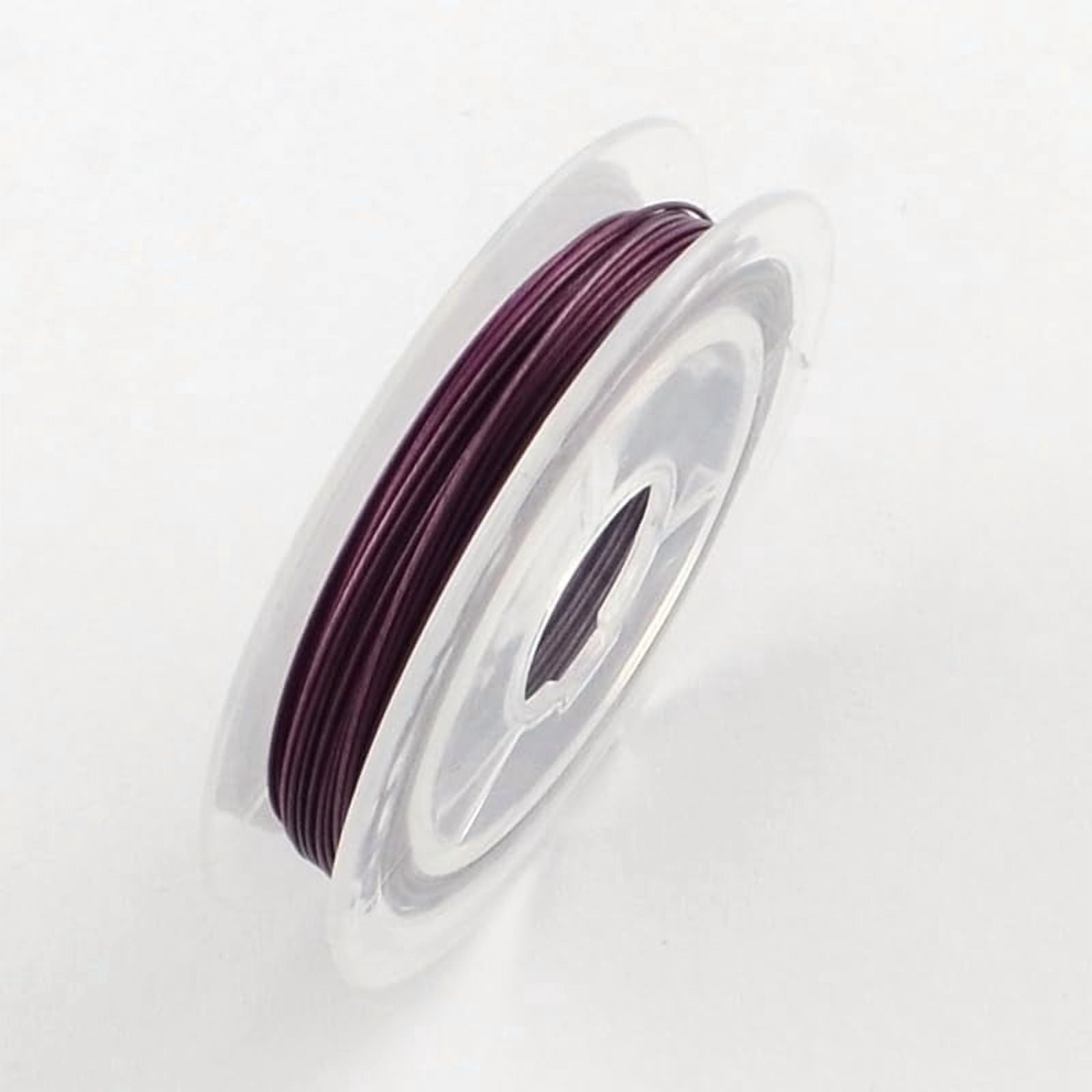 10 Roll 32 Feet 25 Gauge 0.45mm Purple Nylon-Coated Stainless Steel ...
