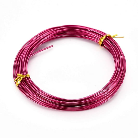 10 Roll 50m(164 Feet) 0.8mm 20 Gauge Round Aluminum Wire Bendable Metal Craft Wire Medium Violet ...